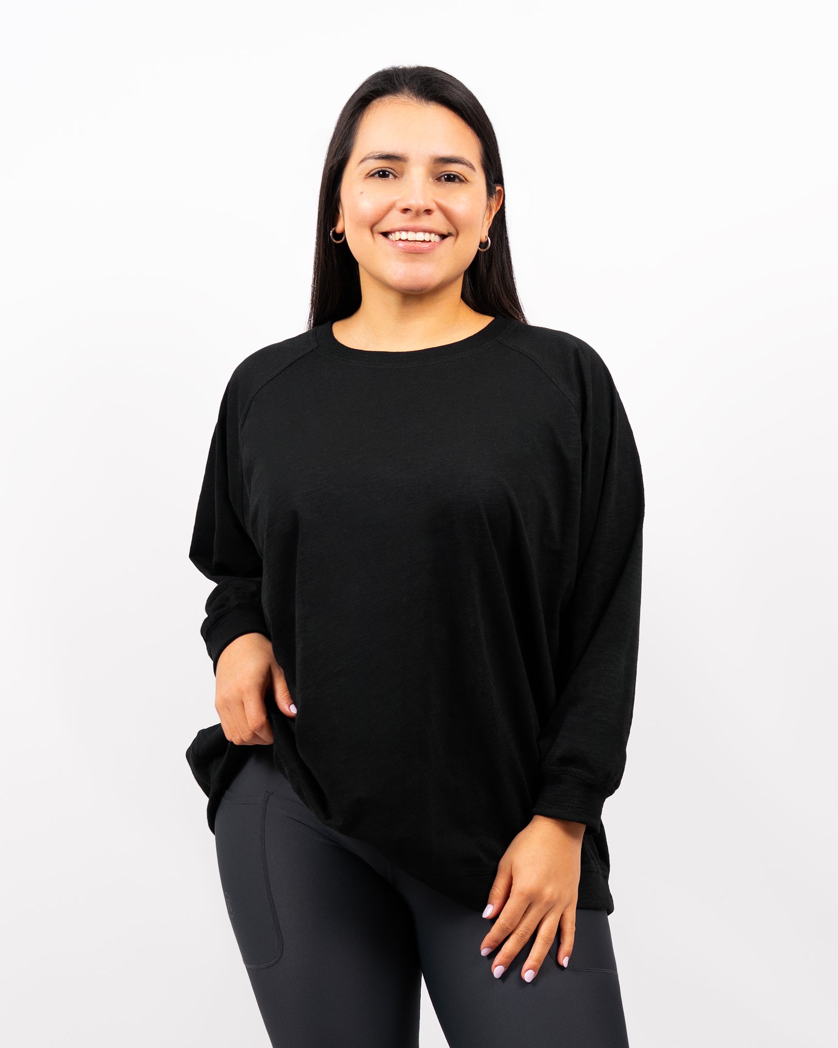 Marley Relaxed Black Shirt – Maya Freya