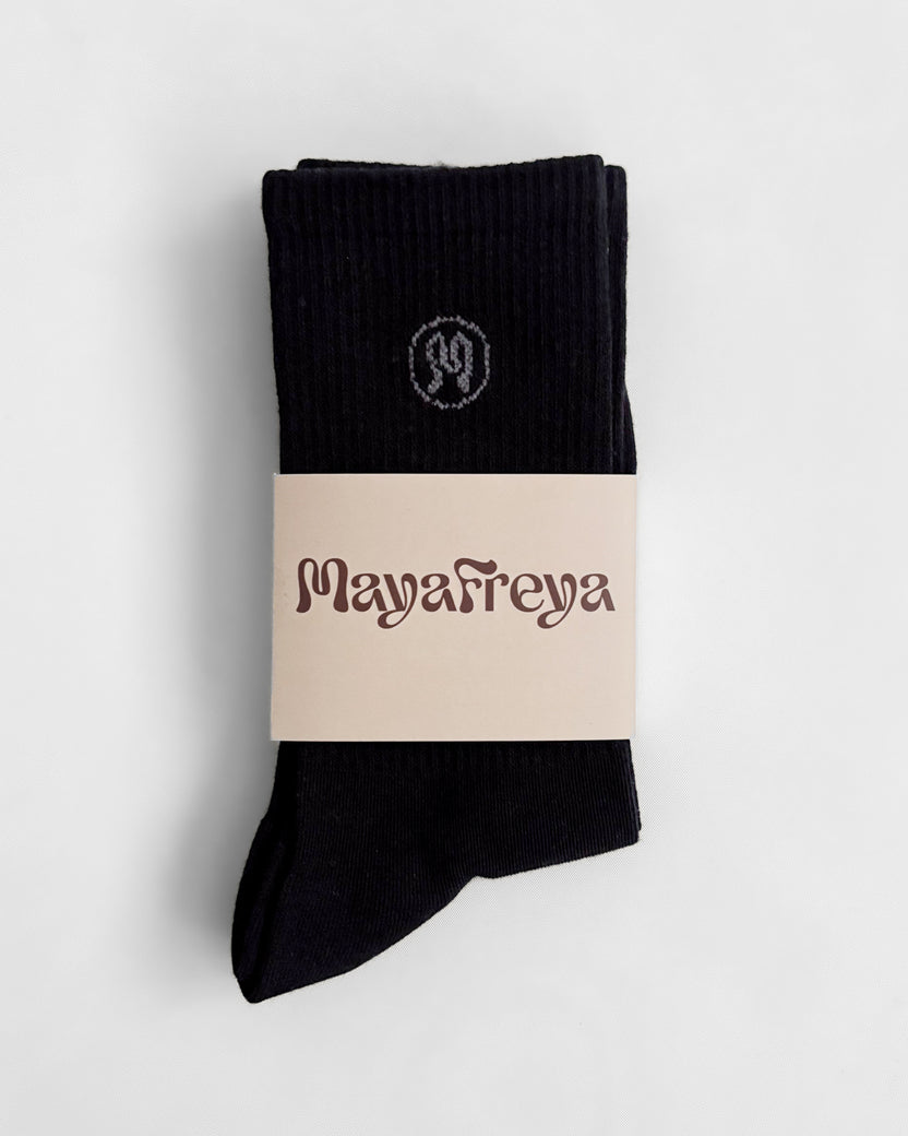 Zoe Black Socks – Maya Freya